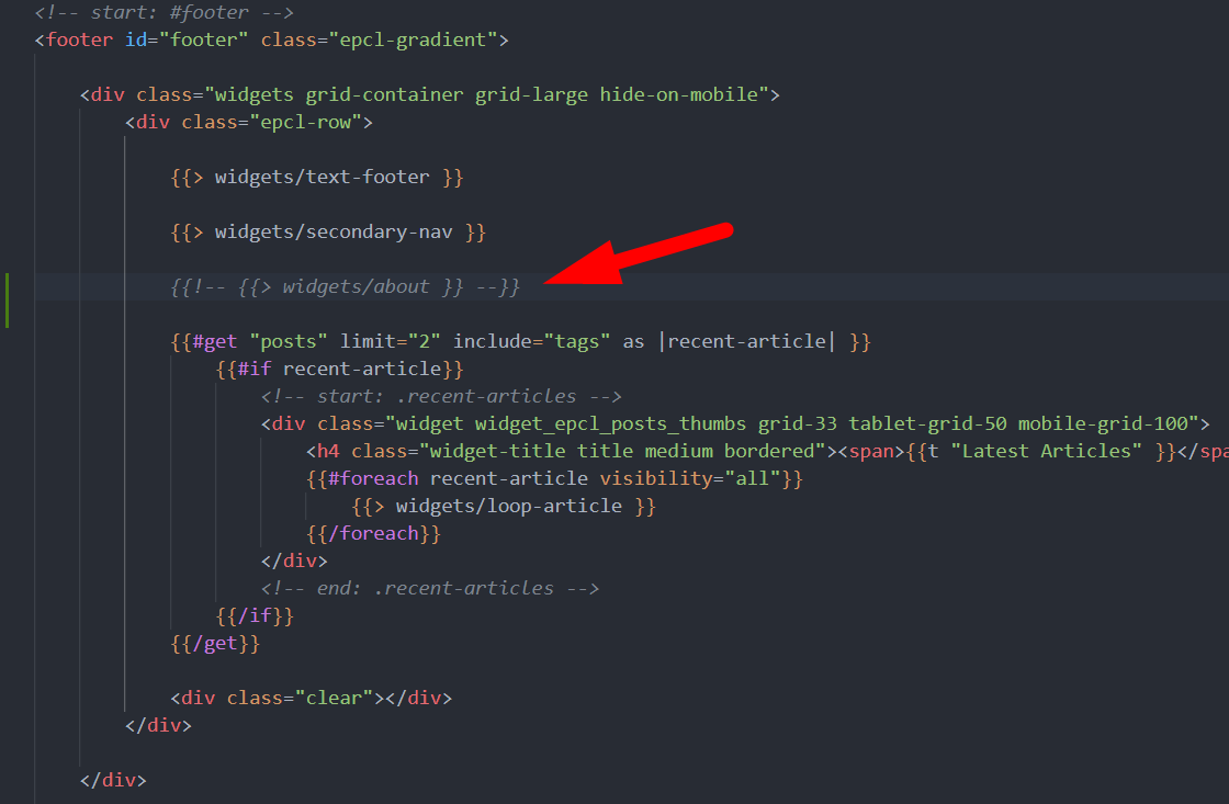 Adding Widgets – Edger for Ghost
